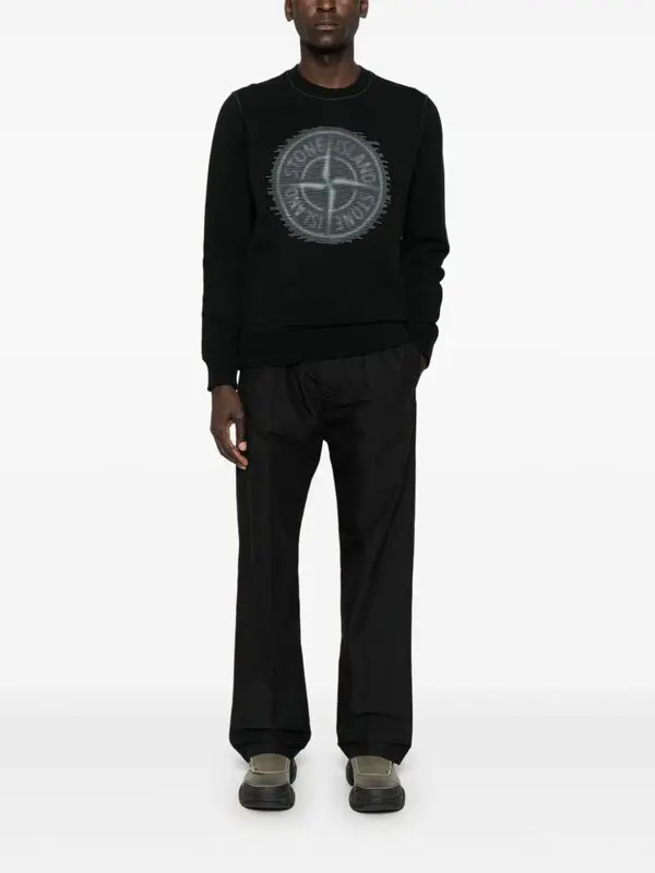 Stone Island Organic-cotton Jersey Sweatshirt - Black