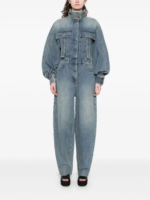 Zimmermann Illustration Denim Jumpsuit