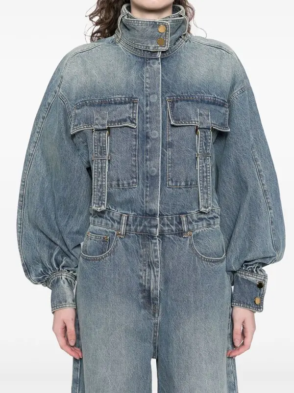 Zimmermann Illustration Denim Jumpsuit