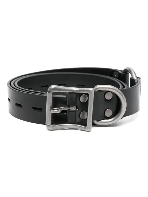 Martine Rose Leather Belt - Black