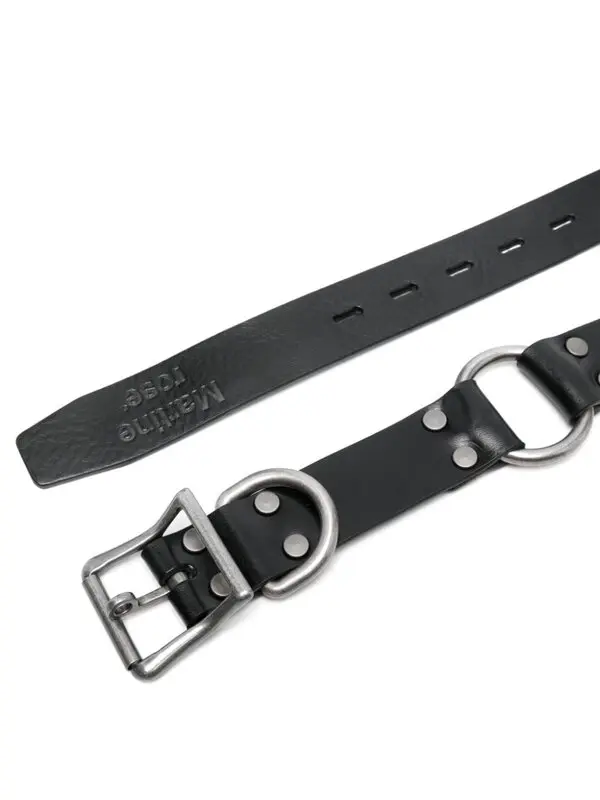 Martine Rose Leather Belt - Black