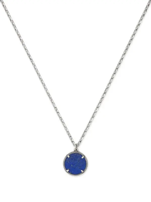 Emanuele Bicocchi Lapis Lazuli Pendant Necklace - Silver