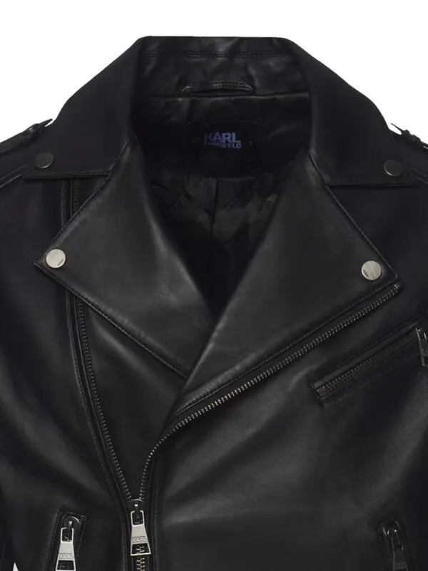 Karl Lagerfeld Leather Biker Jacket