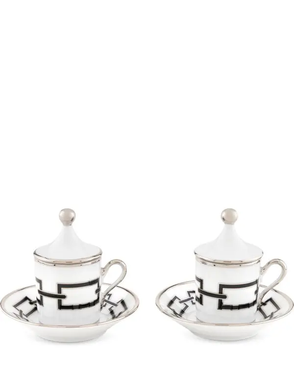 GINORI 1735 Catene Coffe Set - White