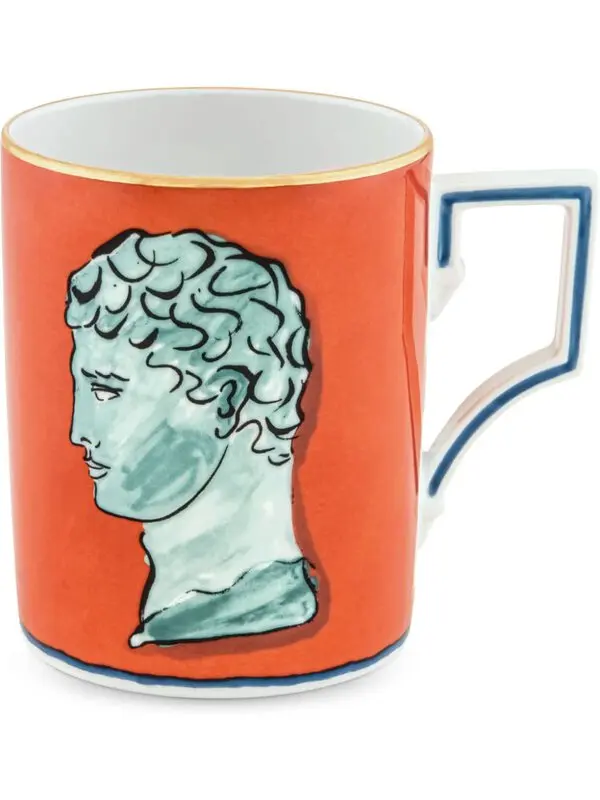 GINORI 1735 Il Viaggio Di Neptuno Mug - Orange
