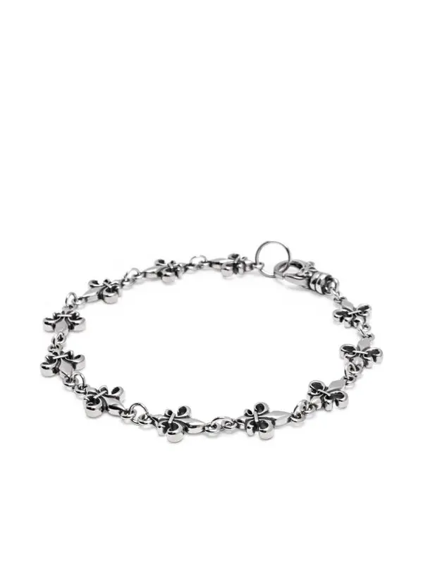 NIALAYA JEWELRY Fleur De Lis Bracelet - Silver