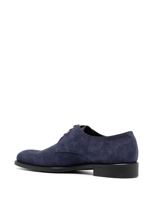 Paul Smith Bayard Suede Derby Shoes In Blue - 30% Off 