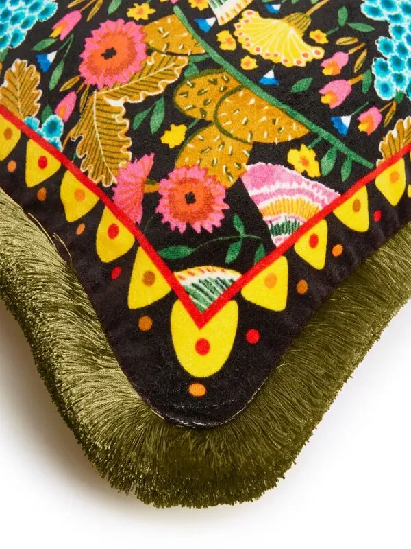 La DoubleJ Velvet Cushion - Green