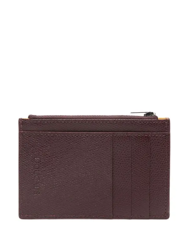 DOUCAL'S Leather Card Holder - Red