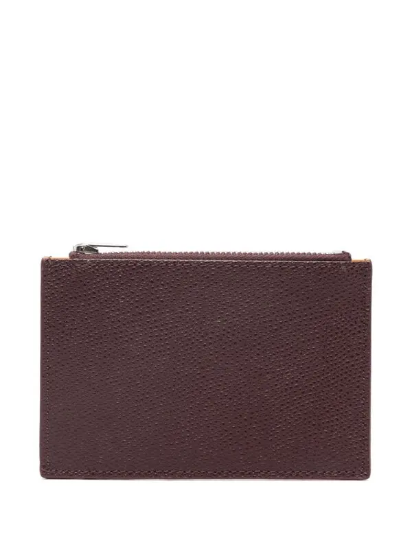 DOUCAL'S Leather Card Holder - Red