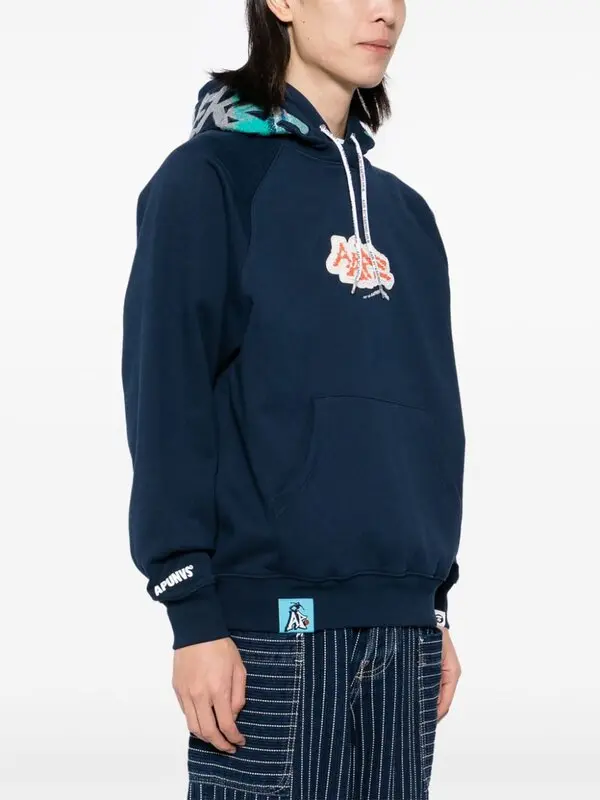 AAPE BY *A BATHING APE® Logo-patch Hoodie