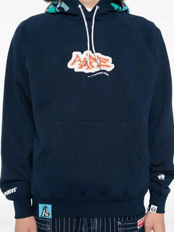 AAPE BY *A BATHING APE® Logo-patch Hoodie