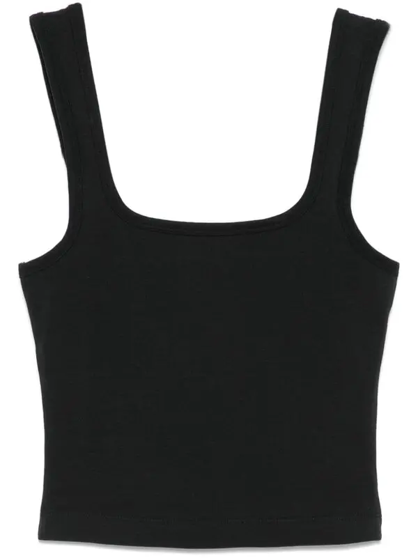 ENTIRE STUDIOS Square Neck Tank Top - Black