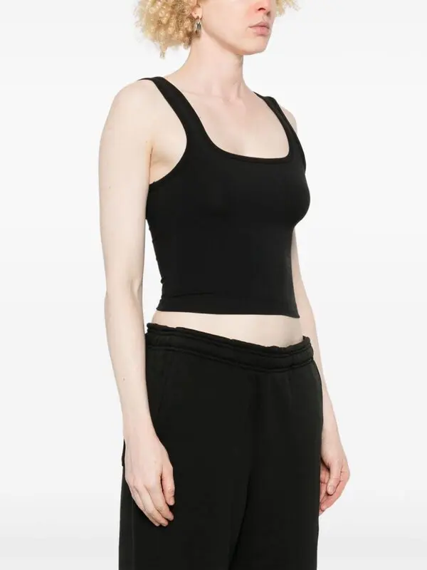 ENTIRE STUDIOS Square Neck Tank Top - Black