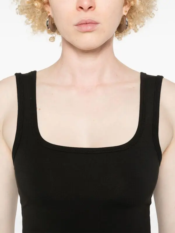ENTIRE STUDIOS Square Neck Tank Top - Black