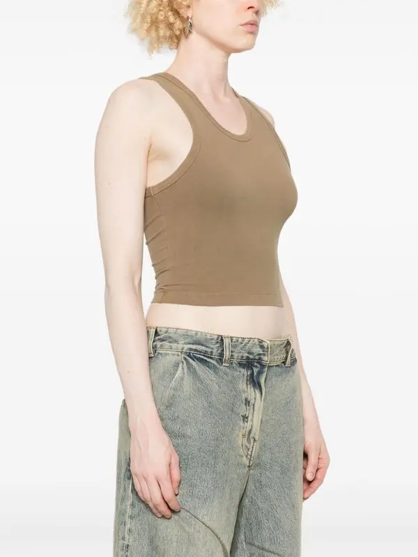 ENTIRE STUDIOS Cropped Tank Top - Green