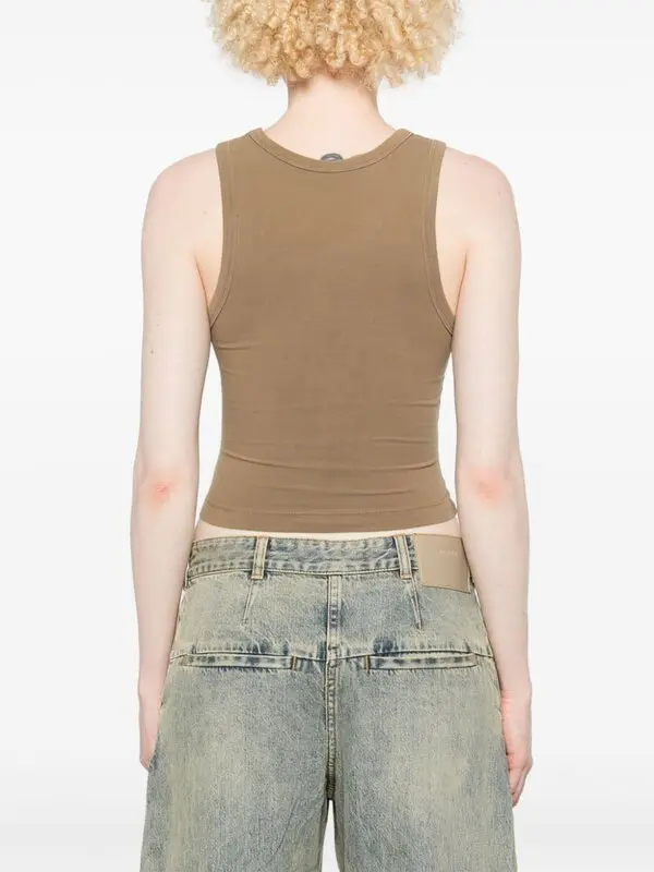 ENTIRE STUDIOS Cropped Tank Top - Green
