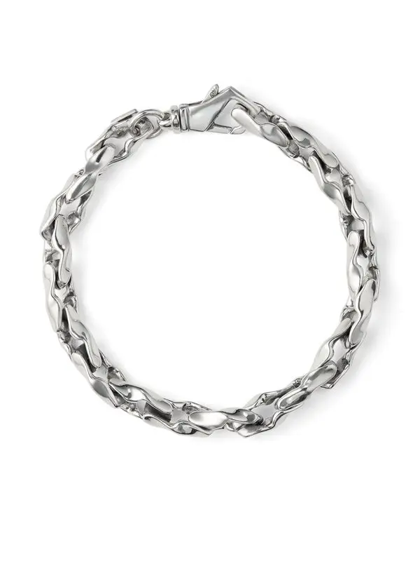 Emanuele Bicocchi Hammered Bracelet - Silver