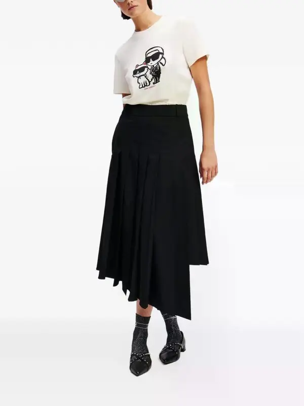Karl Lagerfeld Ikon Sketch Duo T-shirt - White