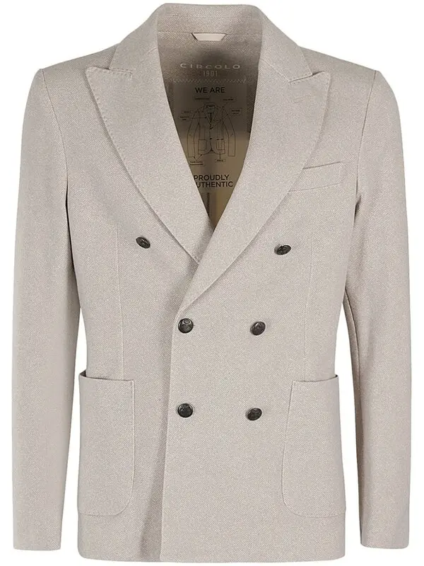 CIRCOLO 1901 Cotton Blazer - Grey