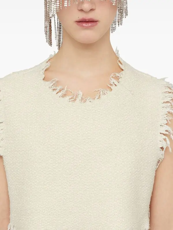 JIL SANDER Layered Wool-silk Blend Dress