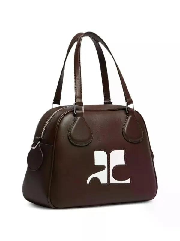 COURREGES Mini Reedition Bowling Bag - Brown