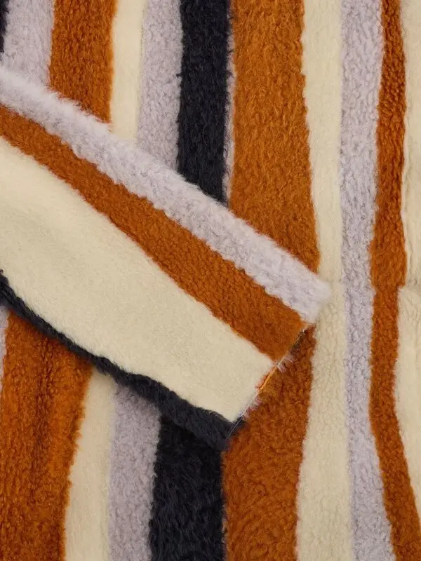 YVES SALOMON Wavy-intarsia Lacon Coat