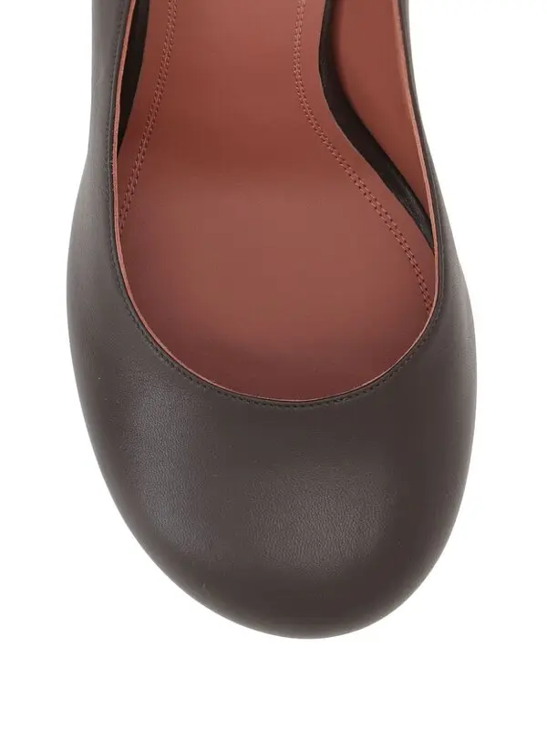 Amina Muaddi 95mm Iris Pyramid-heel Pumps - Brown