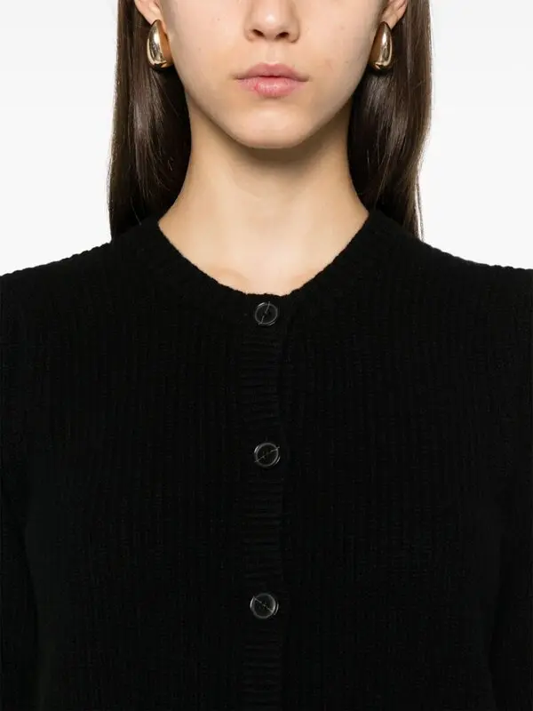 FRAME Short-sleeve Cardigan - Black