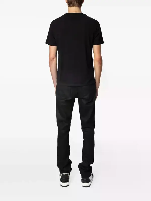 Zadig&Voltaire Logo-embroidered Organic Cotton T-shirt