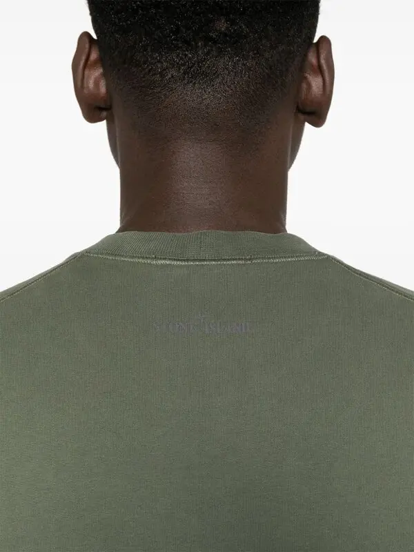 Stone Island Organic Cotton Jersey Sweatshirt - Green
