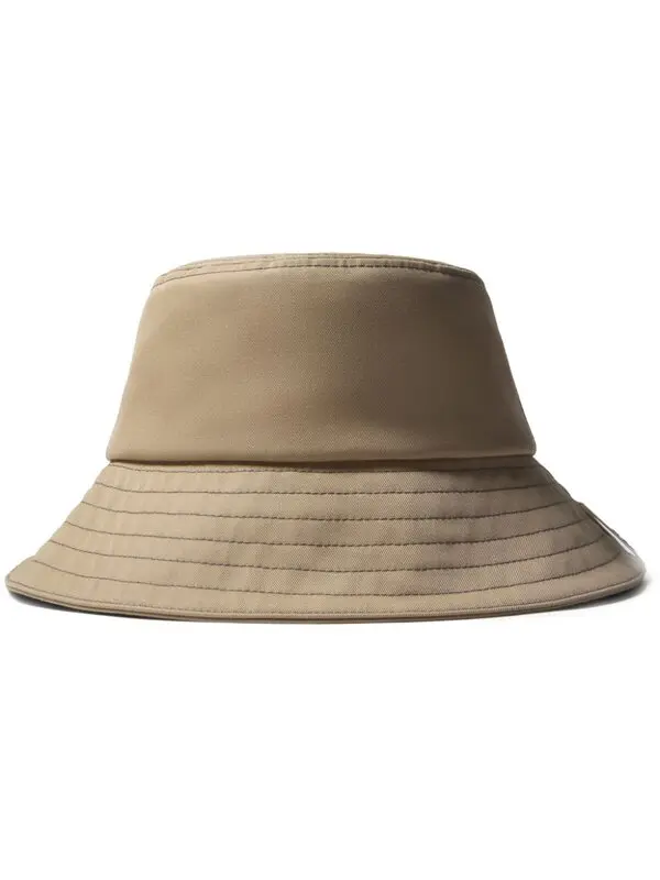 Sunnei Logo-tag Bucket Hat - Neutrals