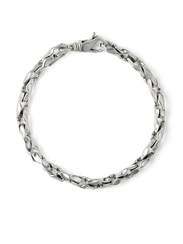 Emanuele Bicocchi Hammered Finish Bracelet - Silver