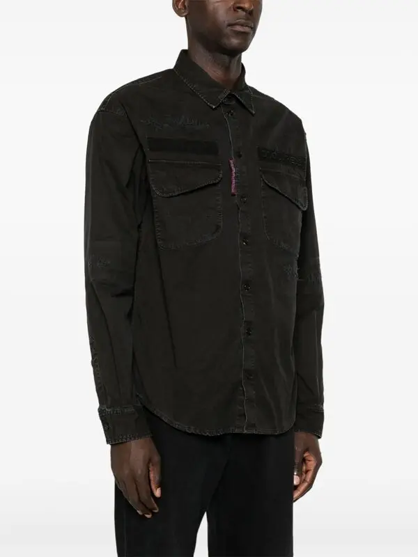 Dsquared2 Ranger Logo-embroidered Shirt