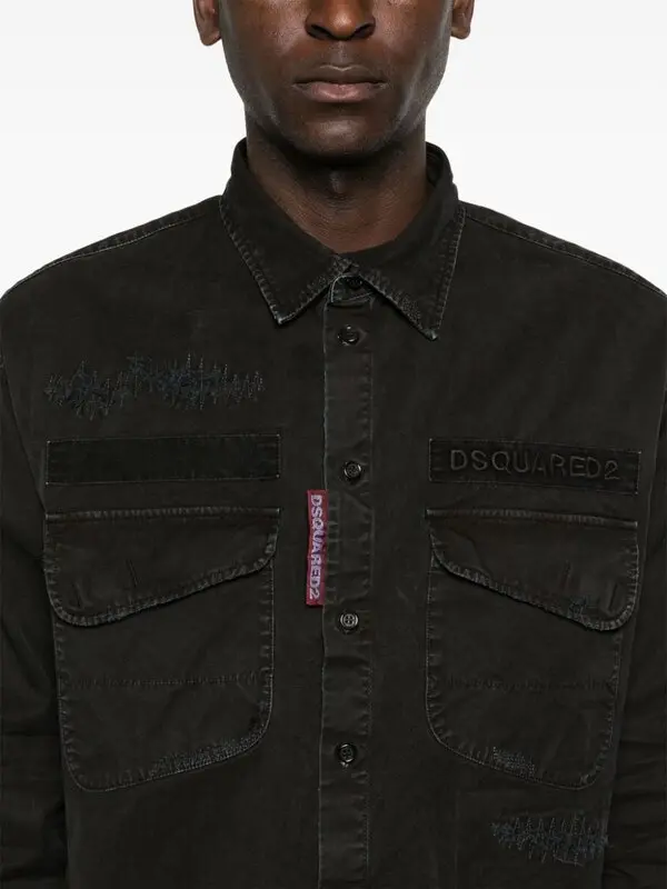 Dsquared2 Ranger Logo-embroidered Shirt