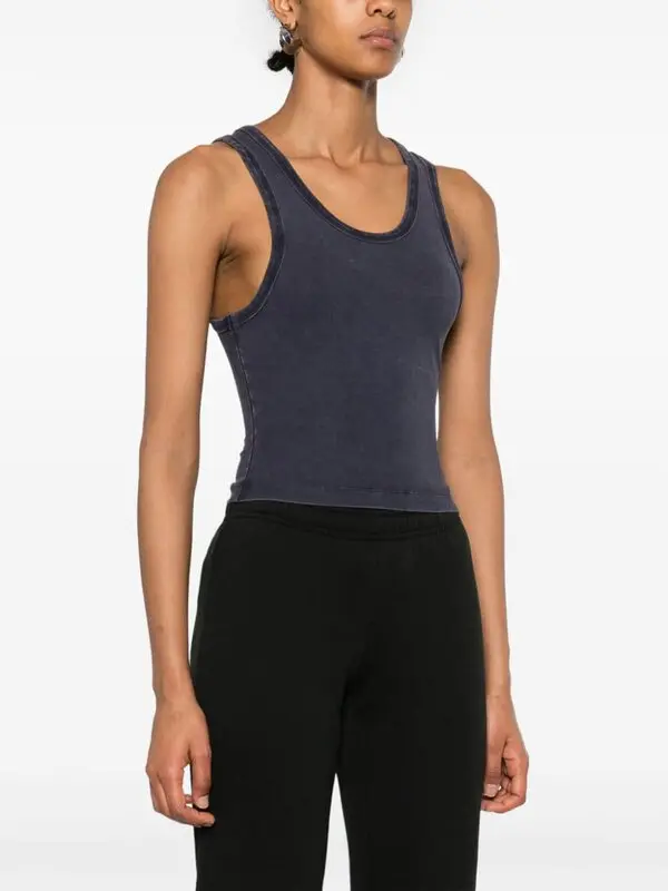 ENTIRE STUDIOS Cropped Tank Top - Blue