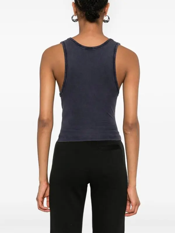 ENTIRE STUDIOS Cropped Tank Top - Blue