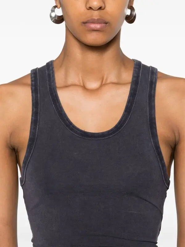 ENTIRE STUDIOS Cropped Tank Top - Blue