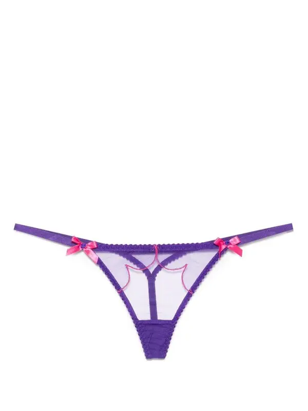 Agent Provocateur Lorna Heart Ouvert (Black/Red) | Avec Amour Lingerie