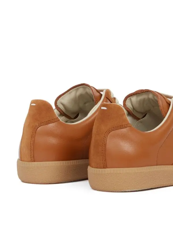 MAISON MARGIELA Replica Lace Up Sneakers - Brown