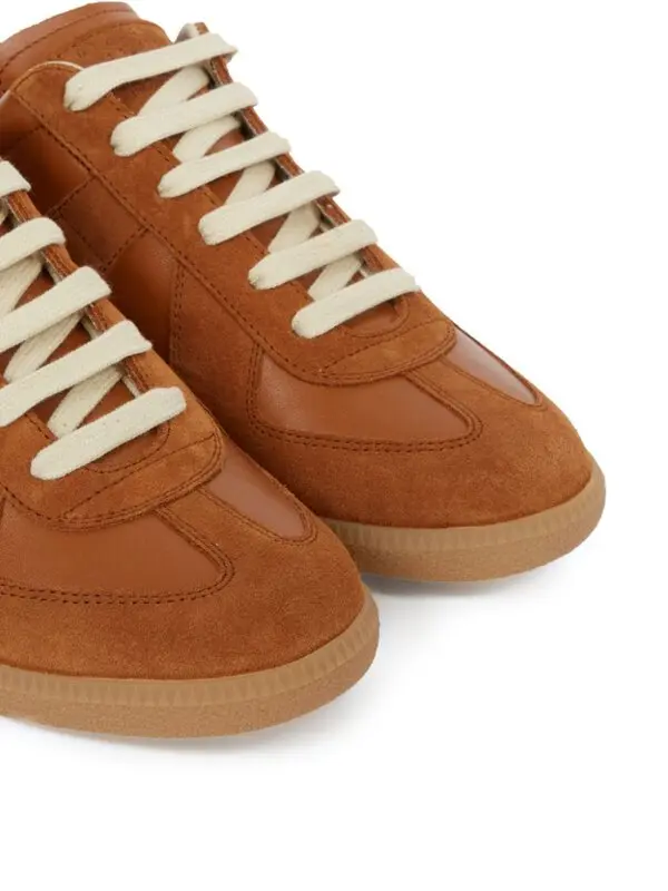 MAISON MARGIELA Replica Lace Up Sneakers - Brown