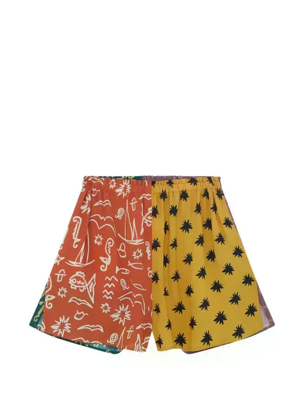 DONDE ESTEBAN Estrellitas Mini Shorts - Yellow