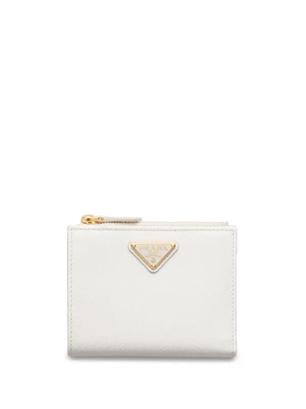 Prada Small Saffiano Wallet - White