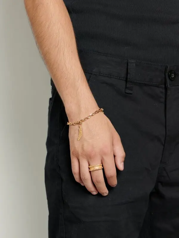 Emanuele Bicocchi Arabesque Double Band Ring - Gold