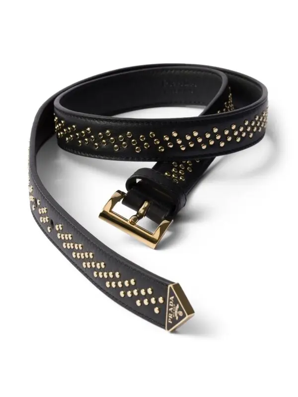 Prada Studded Leather Belt