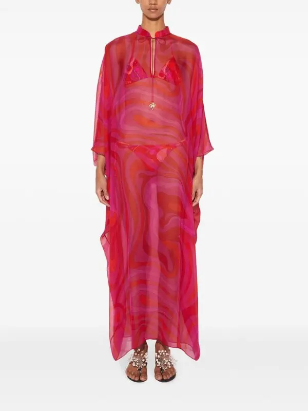 Emilio Pucci Marmo-print Kaftan