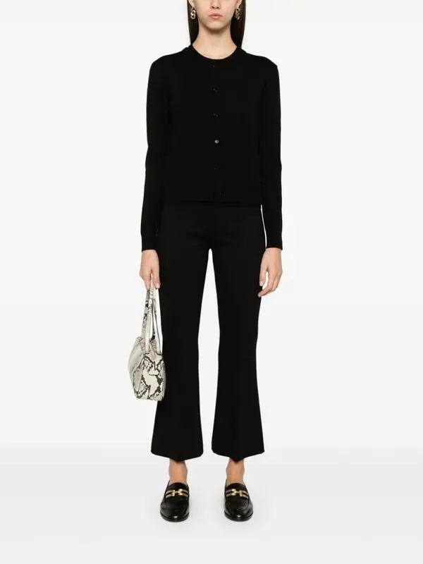 BLANCA VITA Flared Trousers - Black
