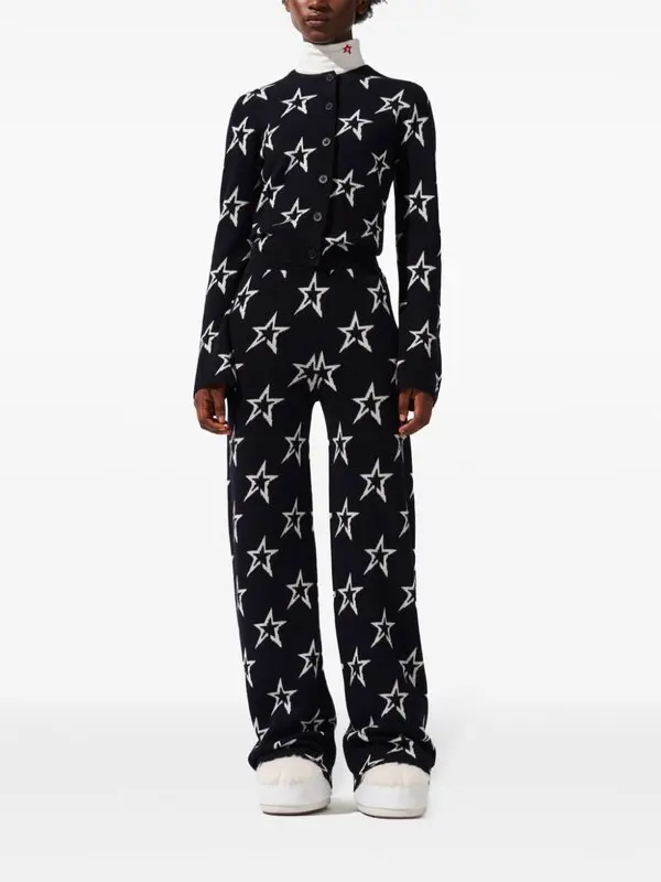 Perfect Moment Chalet Embroidered-logo Knitted Trousers