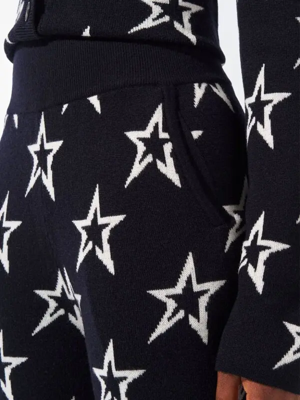 Perfect Moment Chalet Embroidered-logo Knitted Trousers