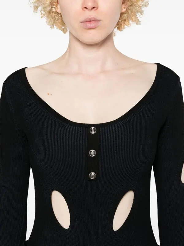 Elisabetta Franchi Fine-ribbed Bodysuit